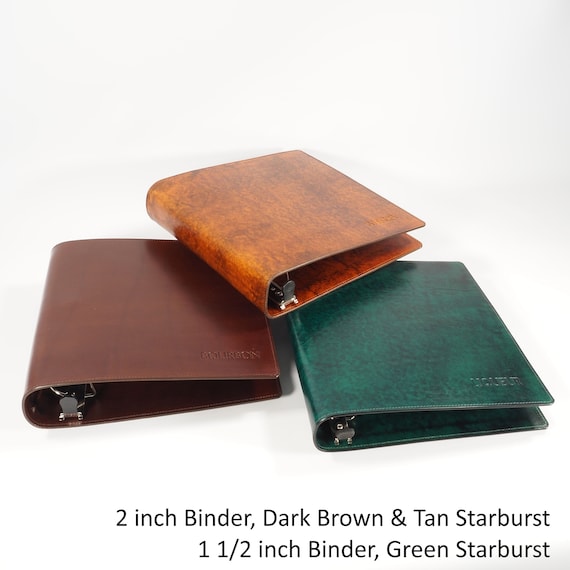 Leather 3 Ring Binder Standard LETTER Size 8 1 2 X 11 1 2 Inch 1 Inch 1 1 2 Inch 2 Inch Etsy