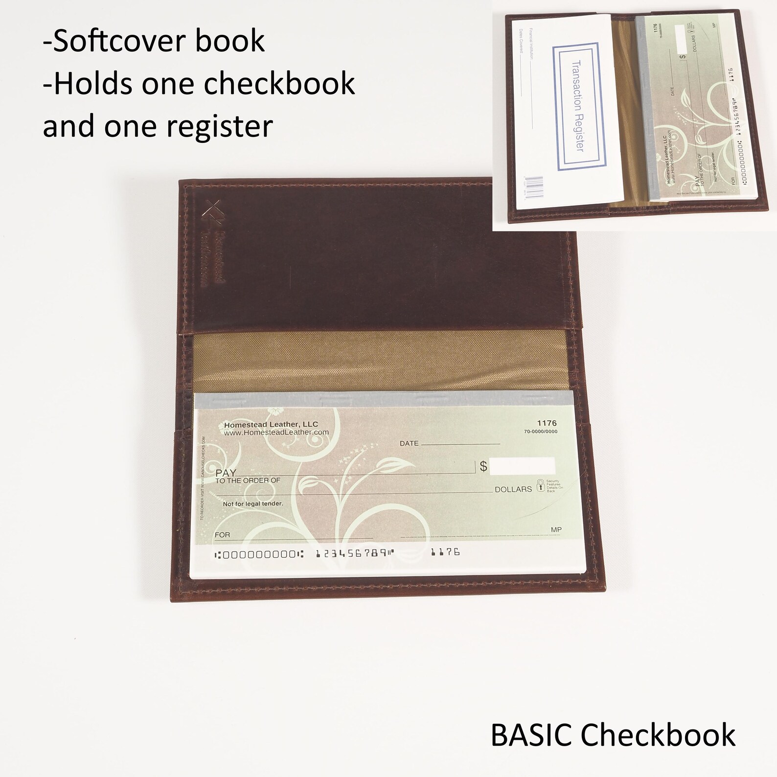 Leather PERSONAL Checkbook Cover With Optional Cash and Card Slots - Etsy