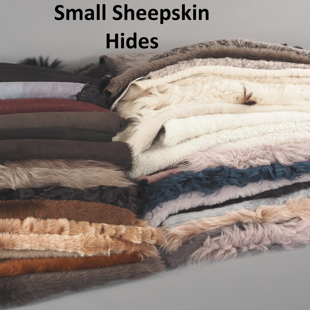 Small Genuine Sheepskin Hide: Various Colors & Textures - Etsy