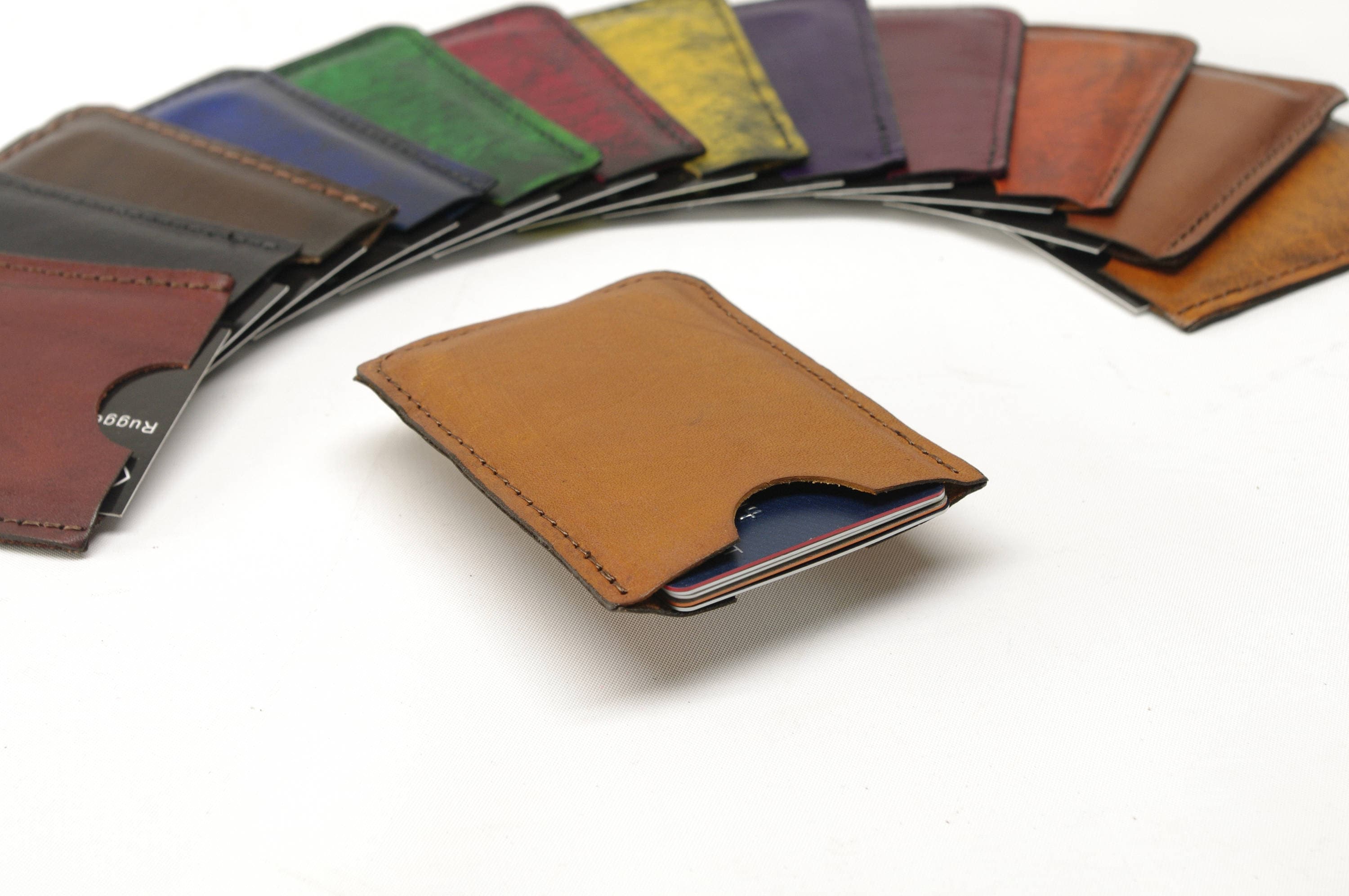 Minimalist Leather Credit Card Sleeve