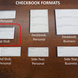 Leather TOP STUB Checkbook - With Optional Pen and Card Slots - Etsy