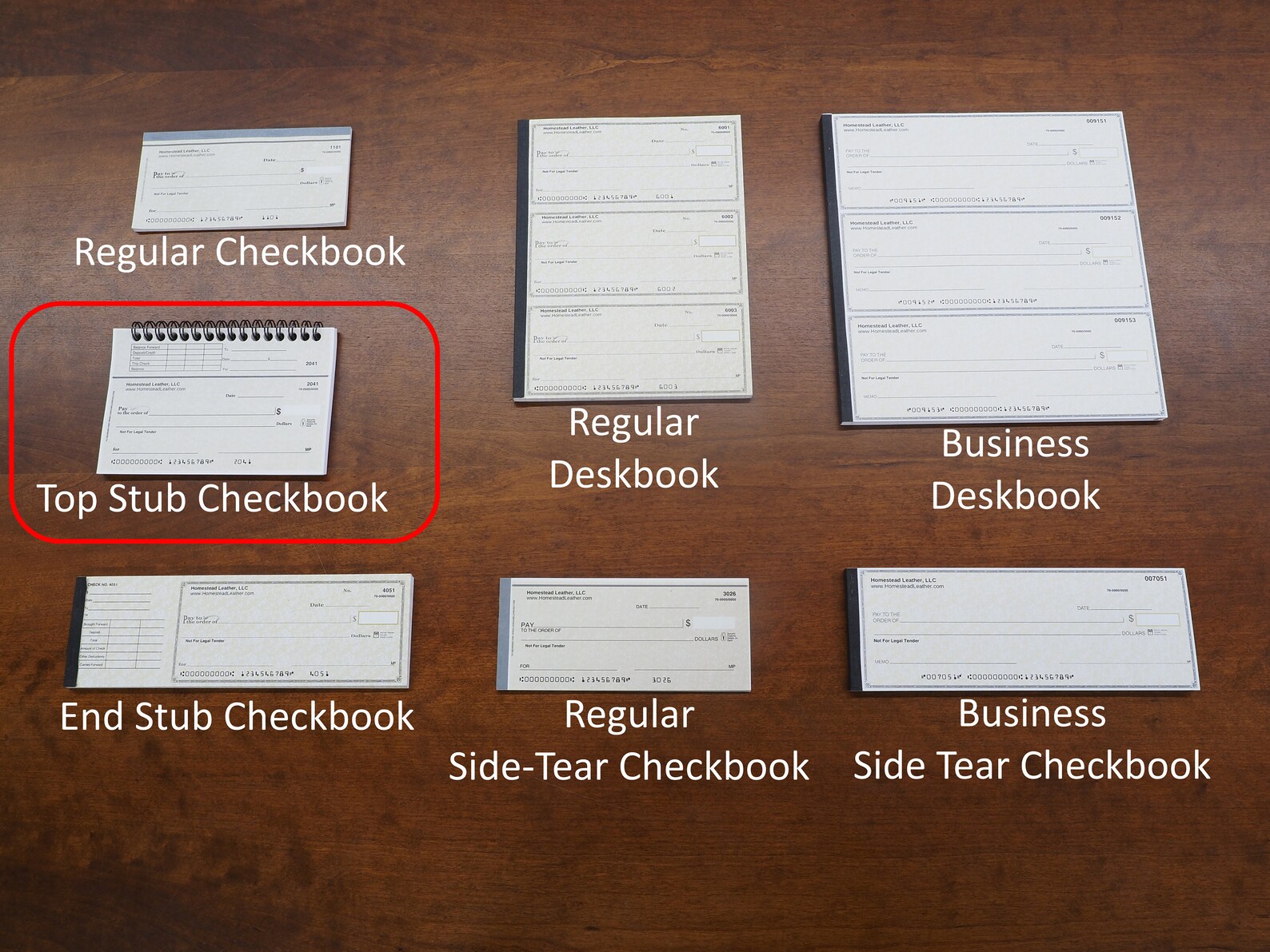 Leather TOP STUB Checkbook With Optional Pen and Card Slots - Etsy