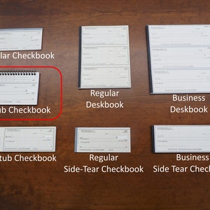 Leather TOP STUB Checkbook With Optional Pen and Card Slots - Etsy