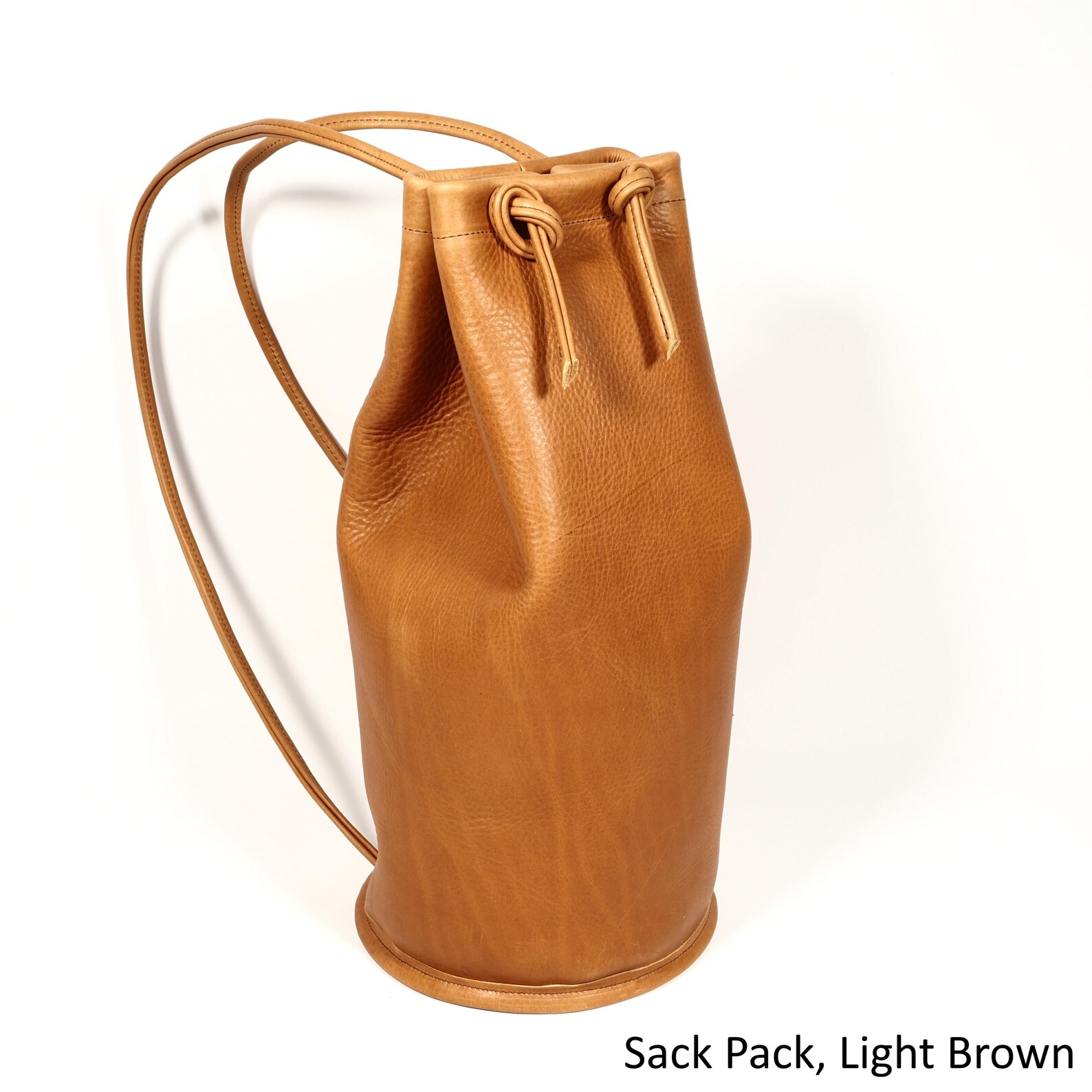 Leather Sack Pack With Draw String Security Strap Closure - Etsy