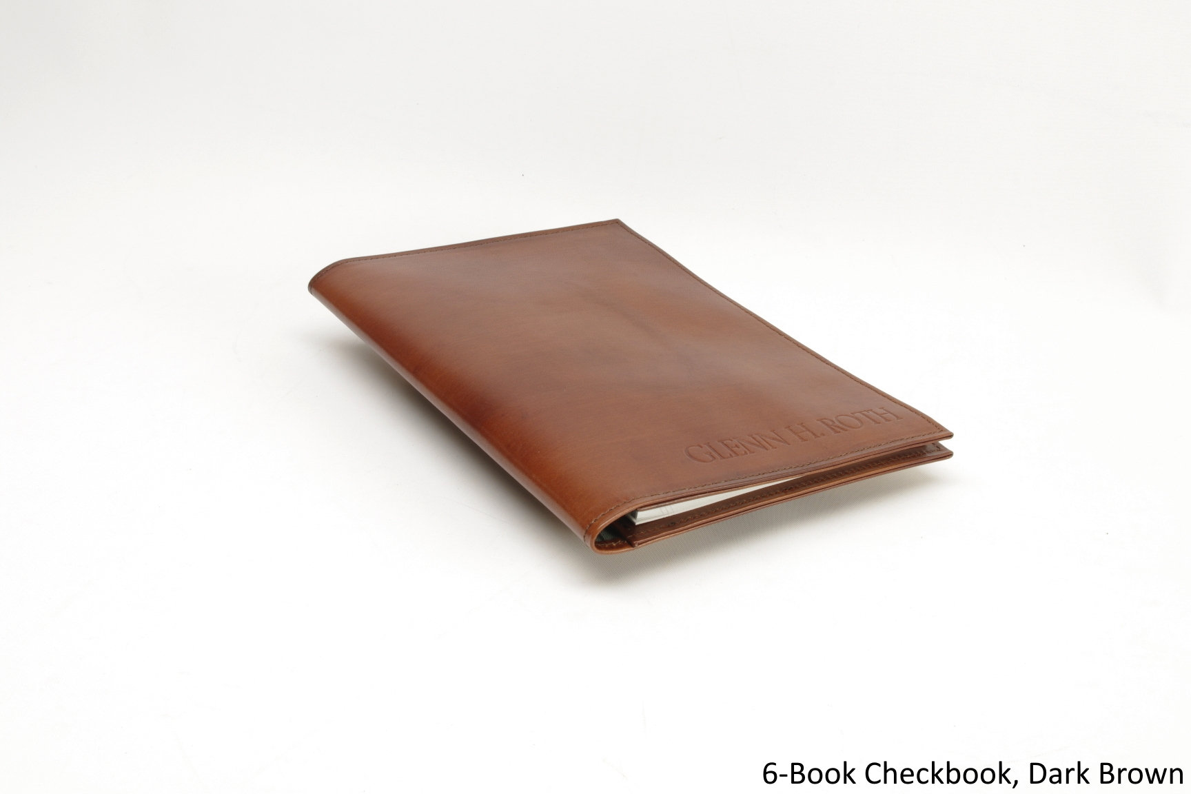Leather 6-Book Checkbook Cover Organizer