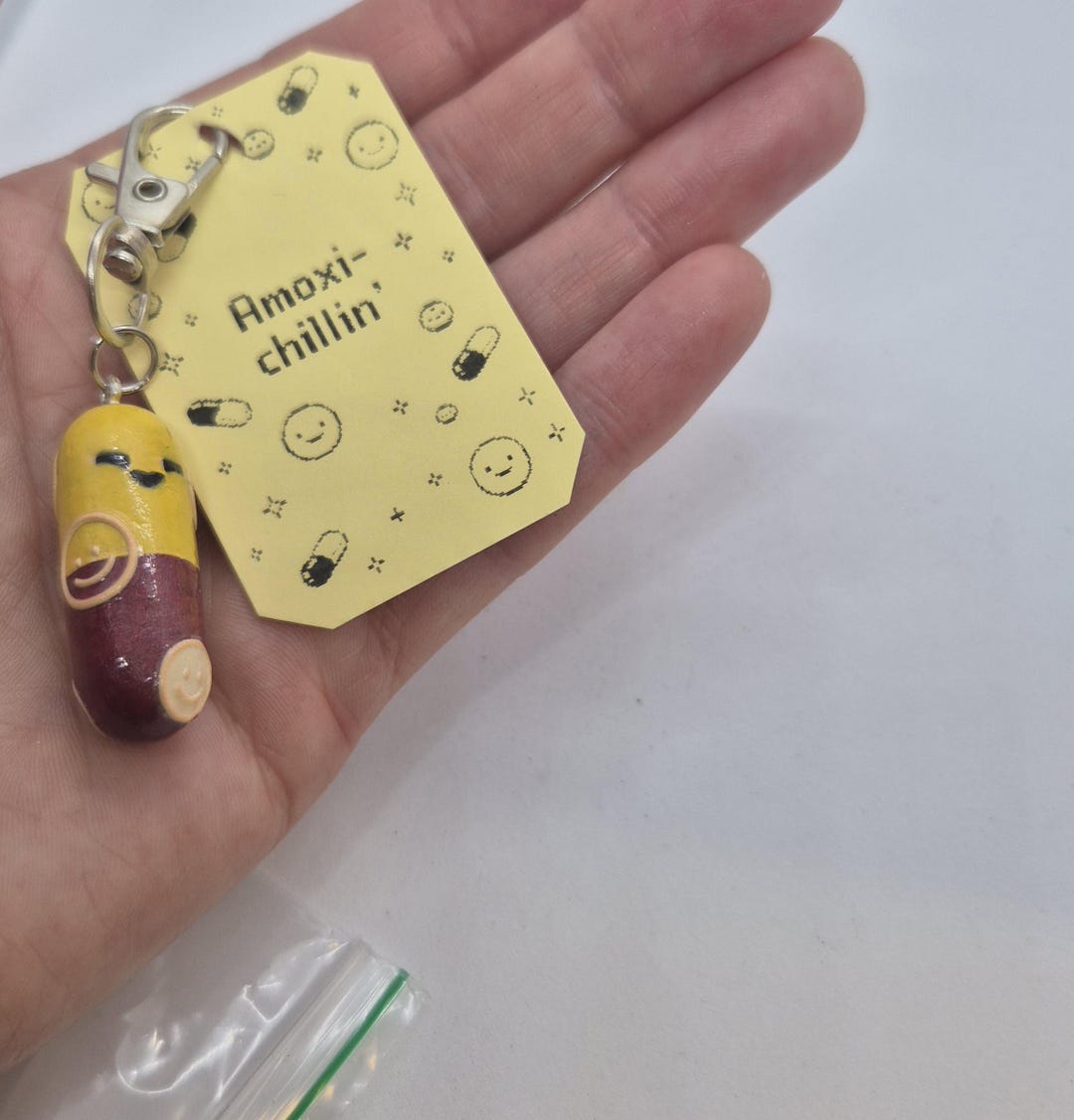 Amoxichillin Pill Smiley Faces Keyring, Weirdcore Valentines Gift - Etsy