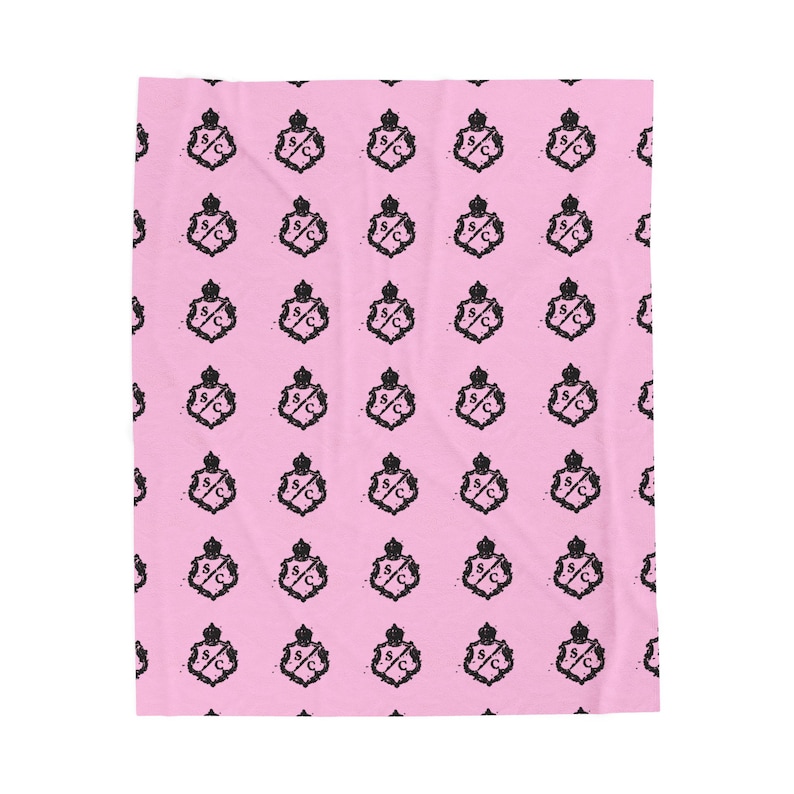 Pink Sabrina Carpenter Crest Plush Blanket - Etsy