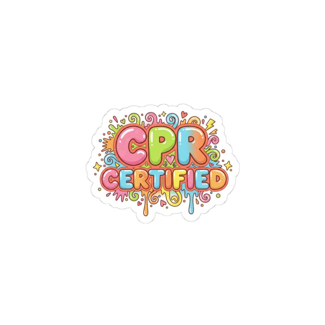 Cute CPR Certified Kiss-cut Stickers - Etsy