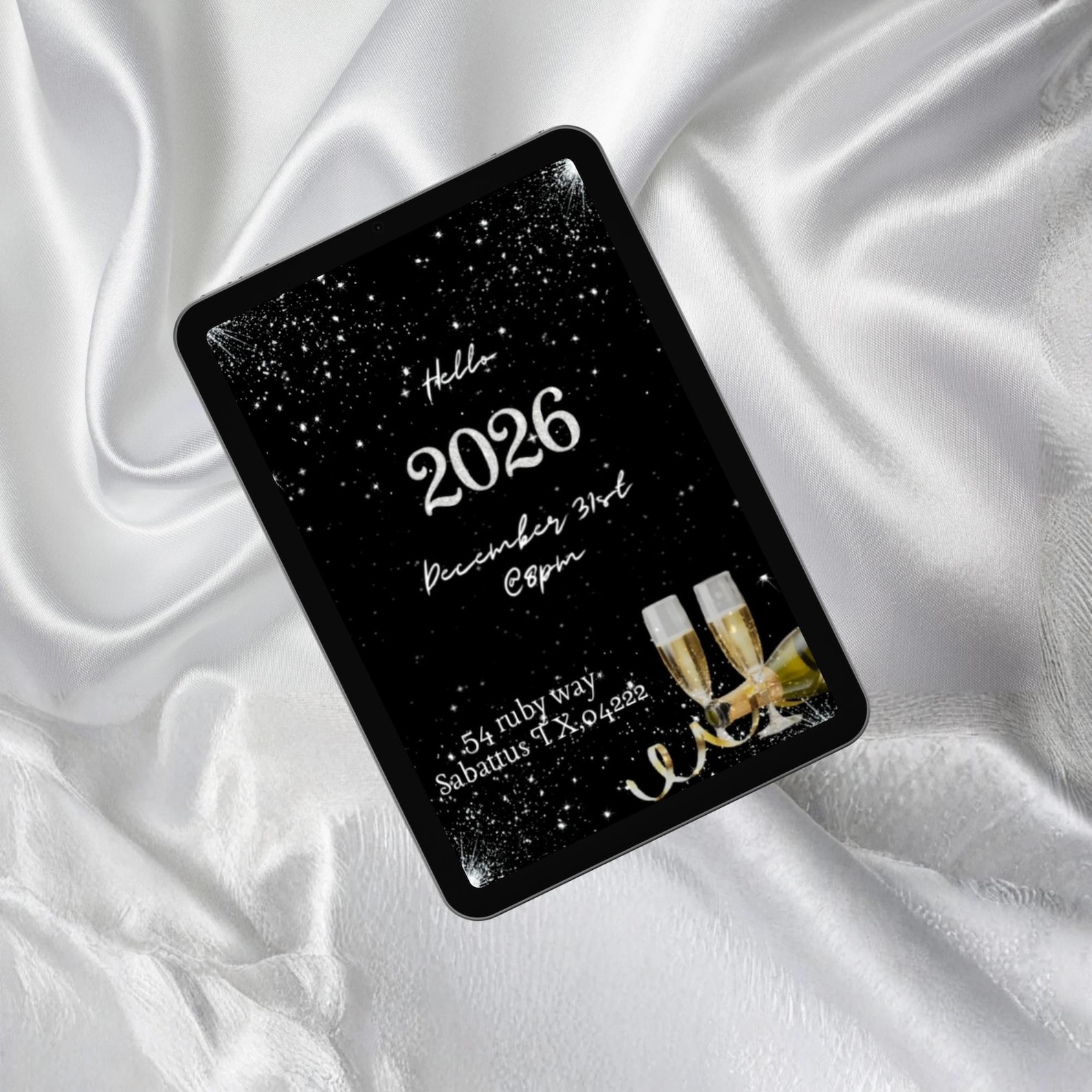 Animated Hello 2026 Digital New Years Eve Invitation - Etsy Canada