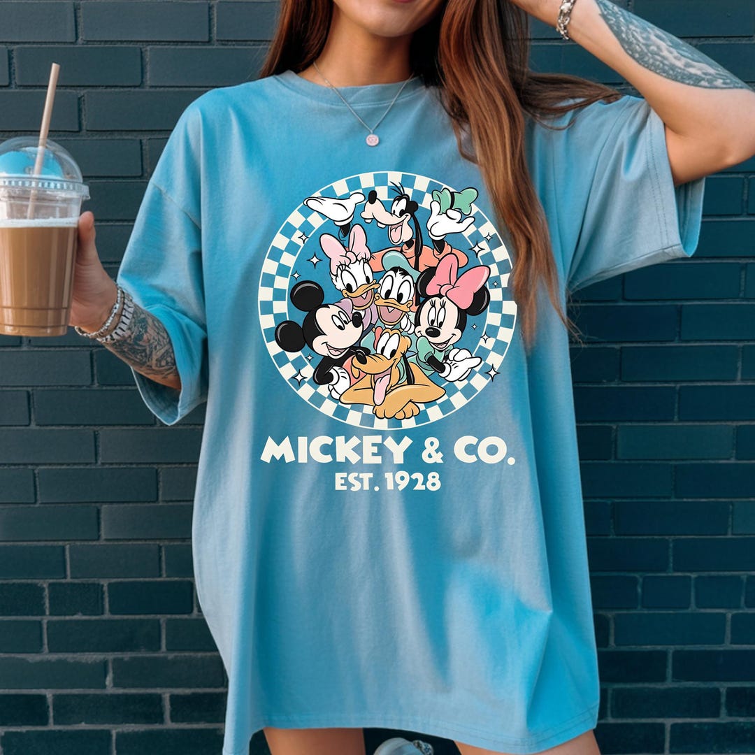 Retro Mickey Mouse and Friends Signatures Png File, Disneyland ...