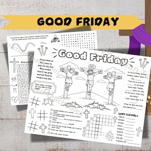Good Friday Activity Sheet for Kids | Christian Easter Worksheet ...
