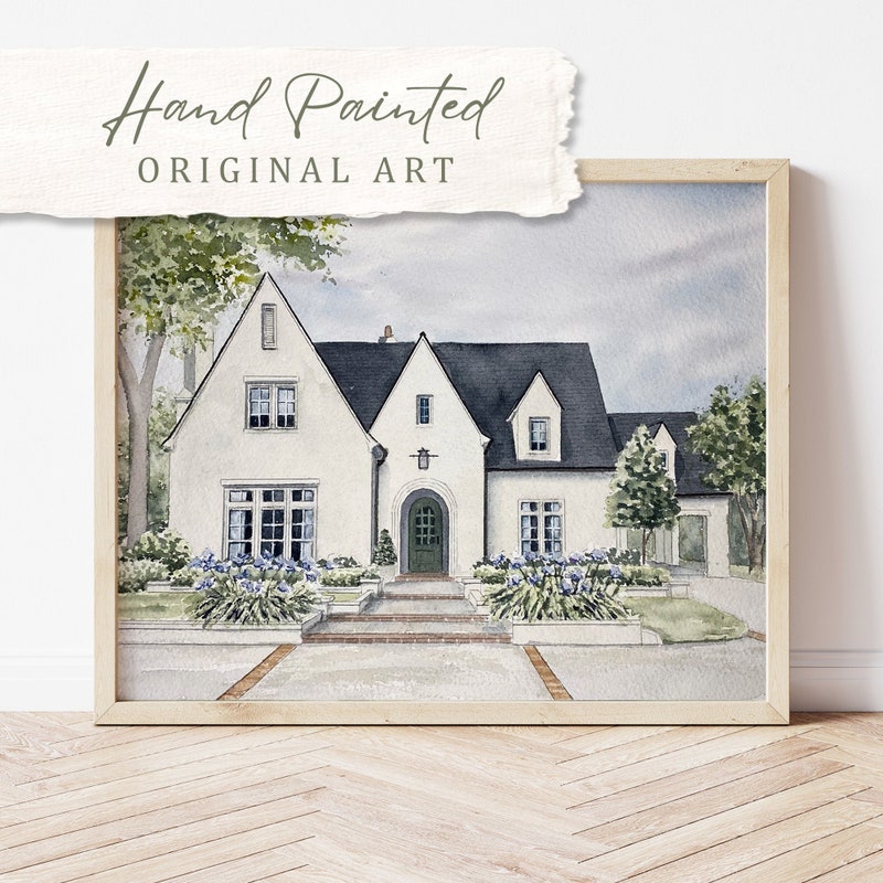 Custom House Portrait - Etsy