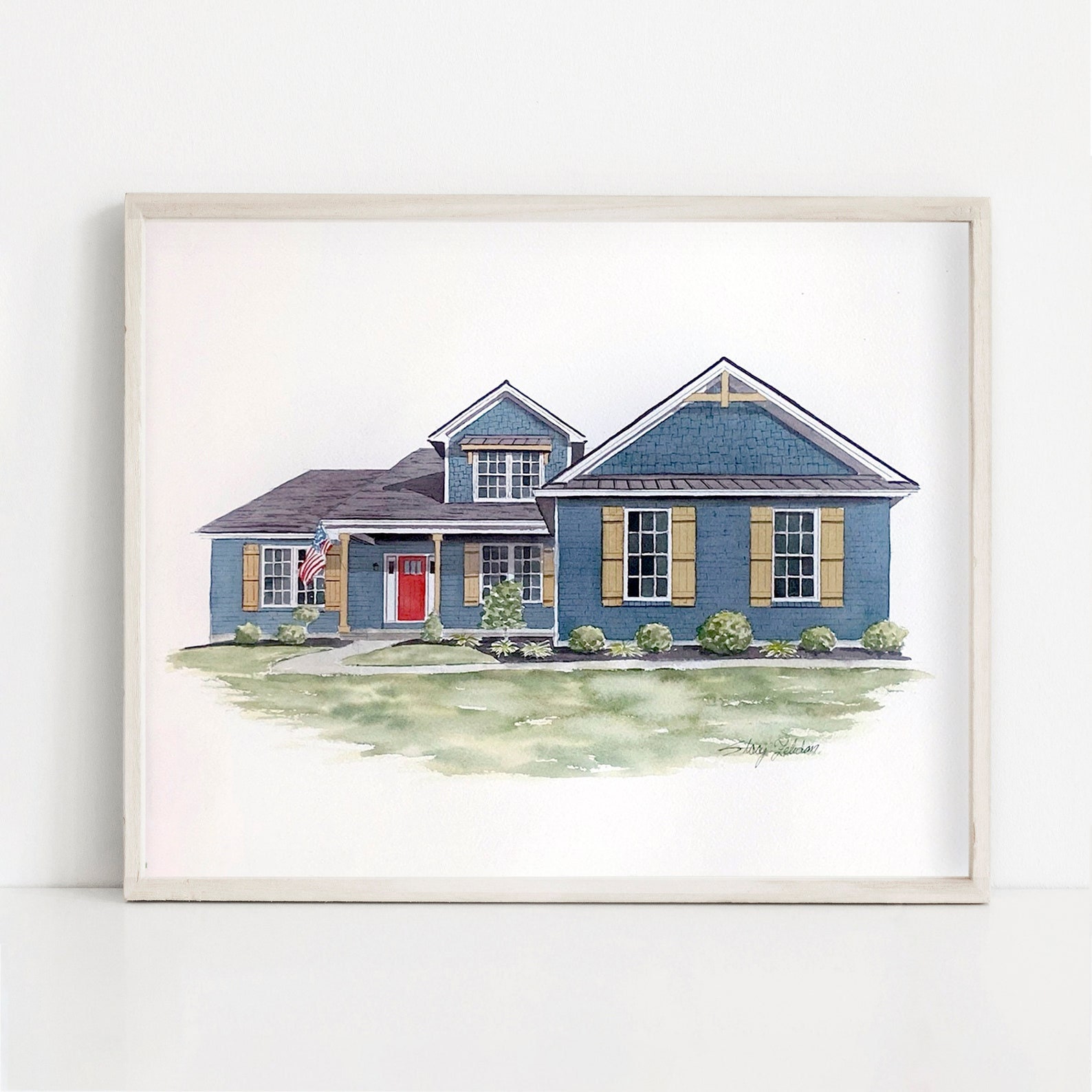 Art & Collectibles Painting Custom Watercolor house portraits etna.com.pe