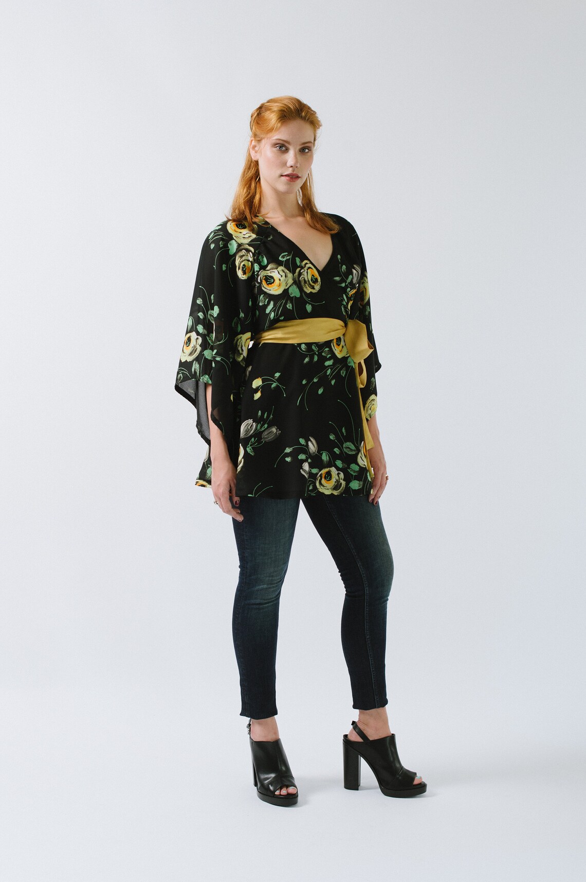 Wrap Dress With Kimono Inspired Sleeves PDF Sewing Pattern - Etsy