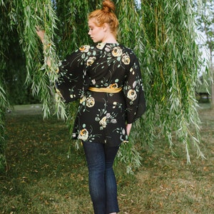 Wrap Dress With Kimono Inspired Sleeves | PDF Sewing Pattern - Etsy