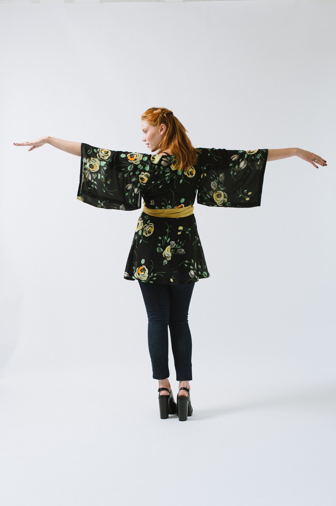 Wrap Dress With Kimono Inspired Sleeves PDF Sewing Pattern - Etsy