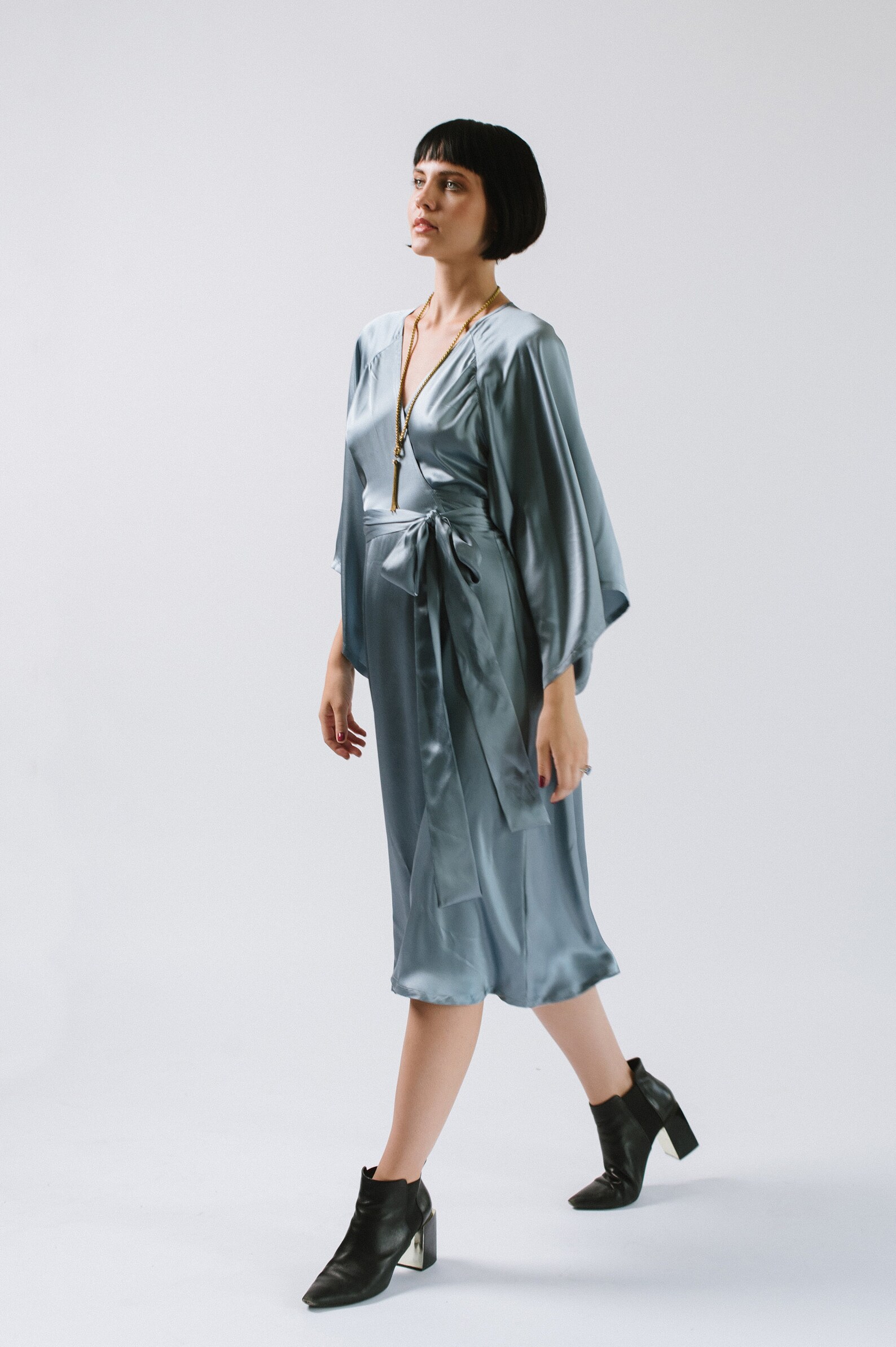 Wrap Dress With Kimono Inspired Sleeves PDF Sewing Pattern - Etsy