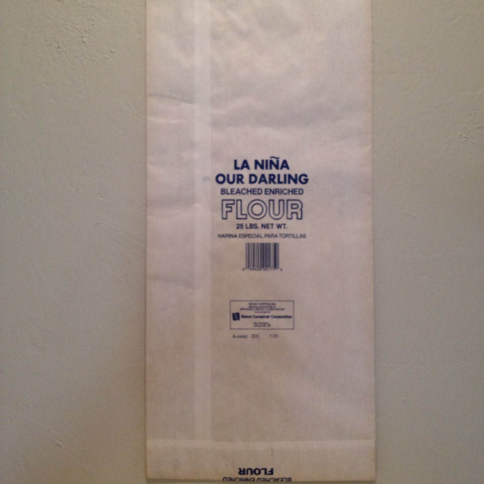 Paper Flour Sack Unused Condition La Niña - Etsy