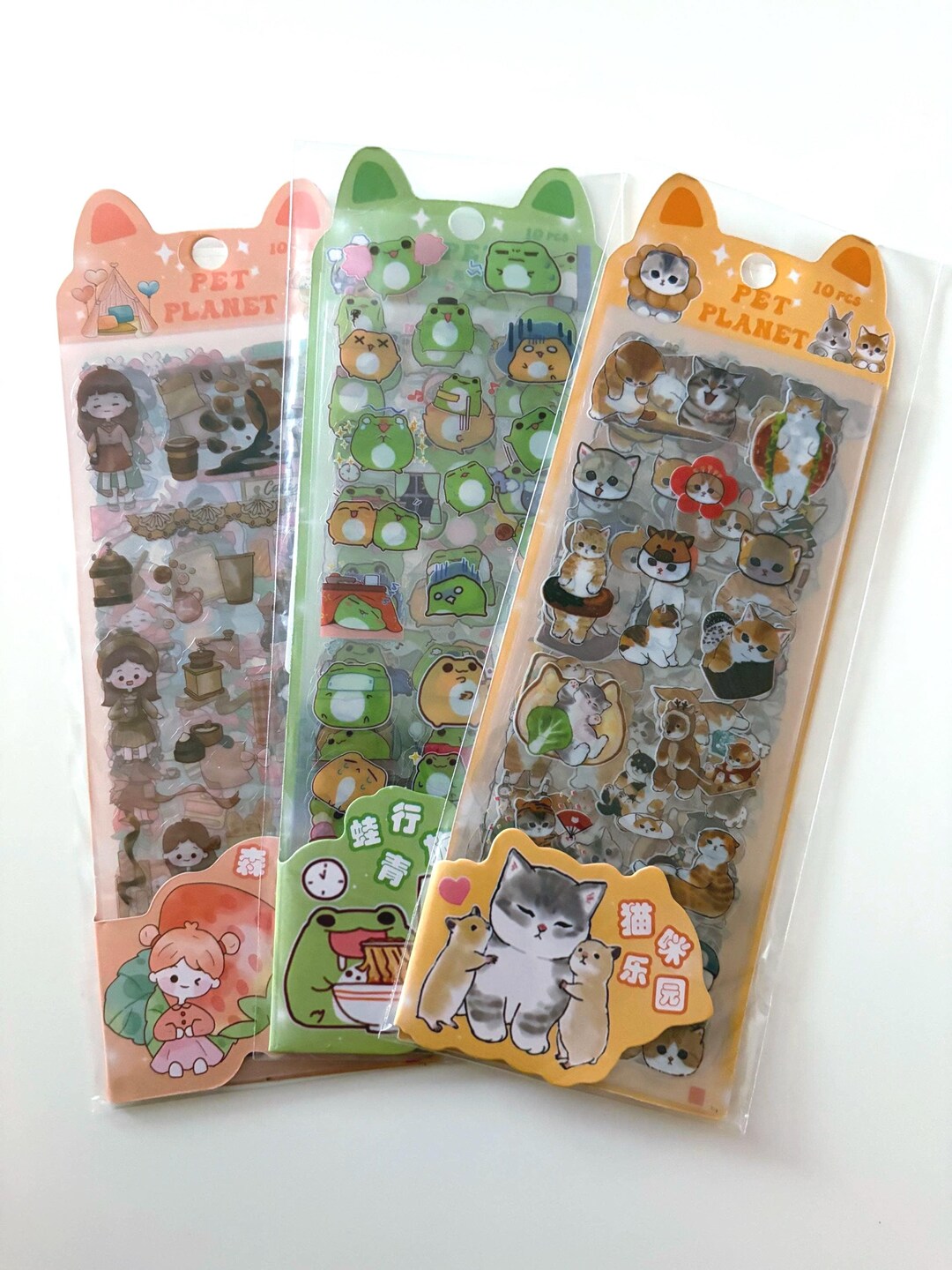 Kawaii Animal Planner Stickers, Journal Scrapbooking Decals (pack of 10 ...