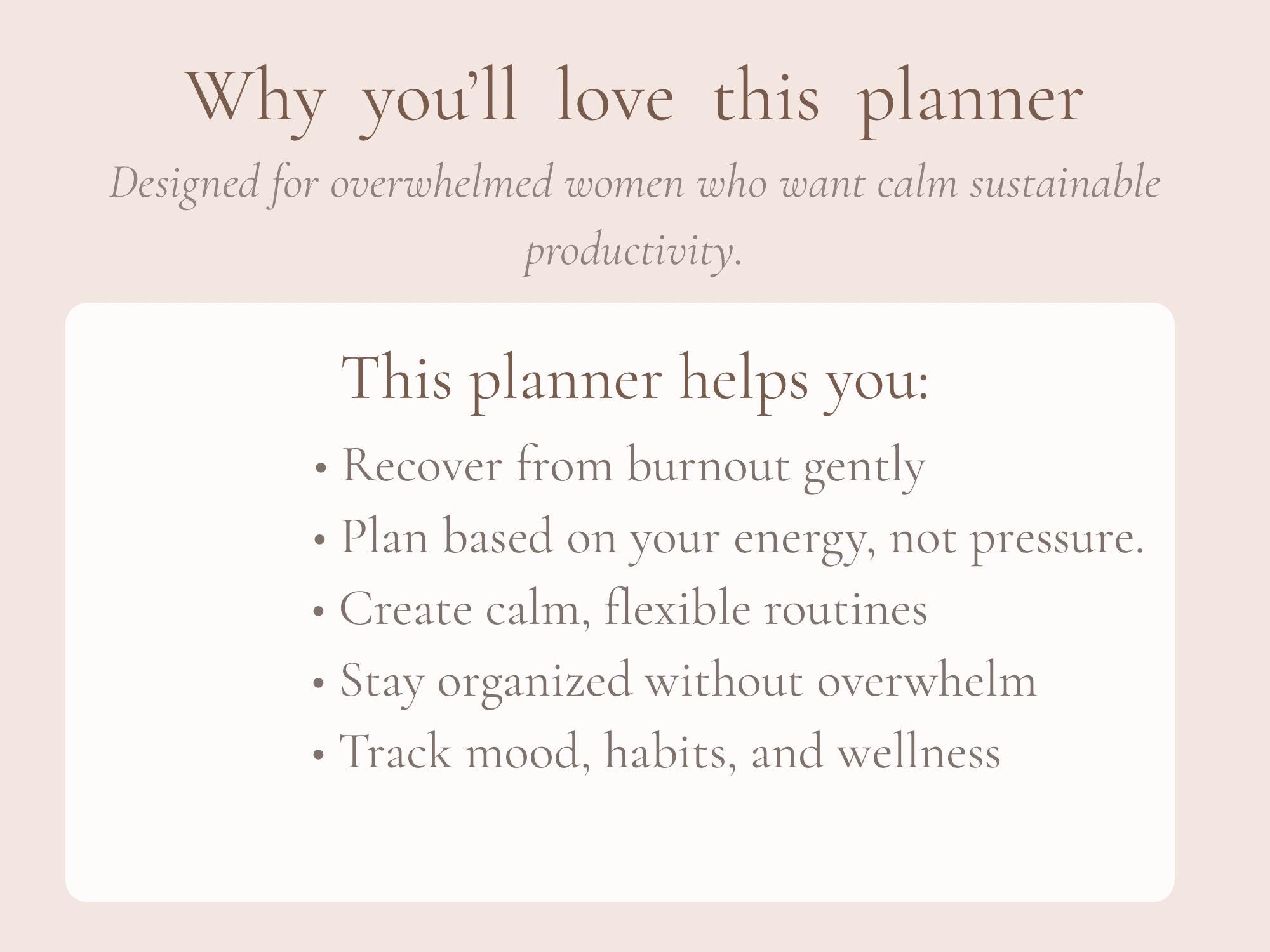 Burnout Recovery System for Overwhelmed Women | Gentle Daily Structure ...
