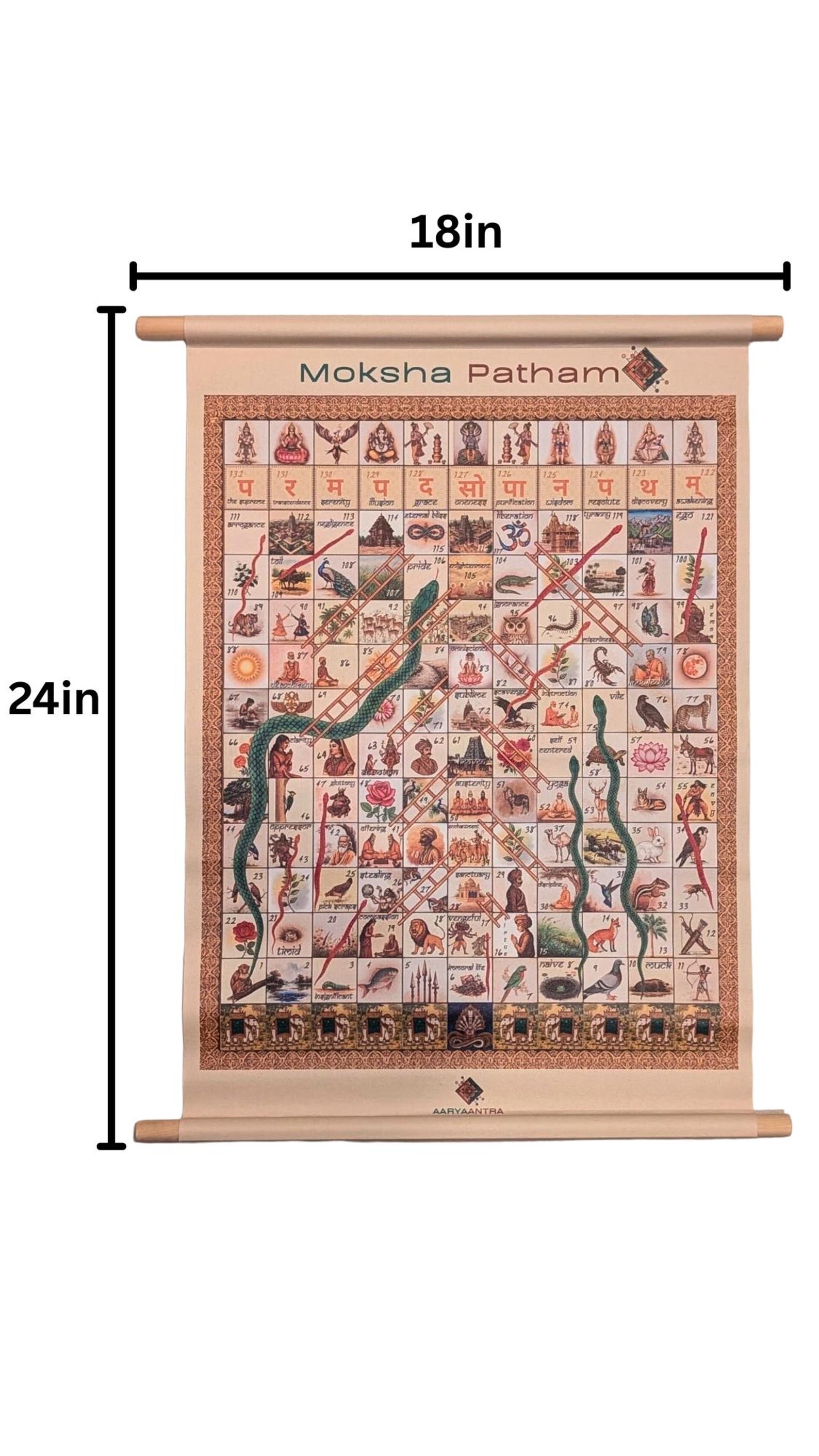 Moksha Patham - Ancient Indian Board Game - Etsy Canada