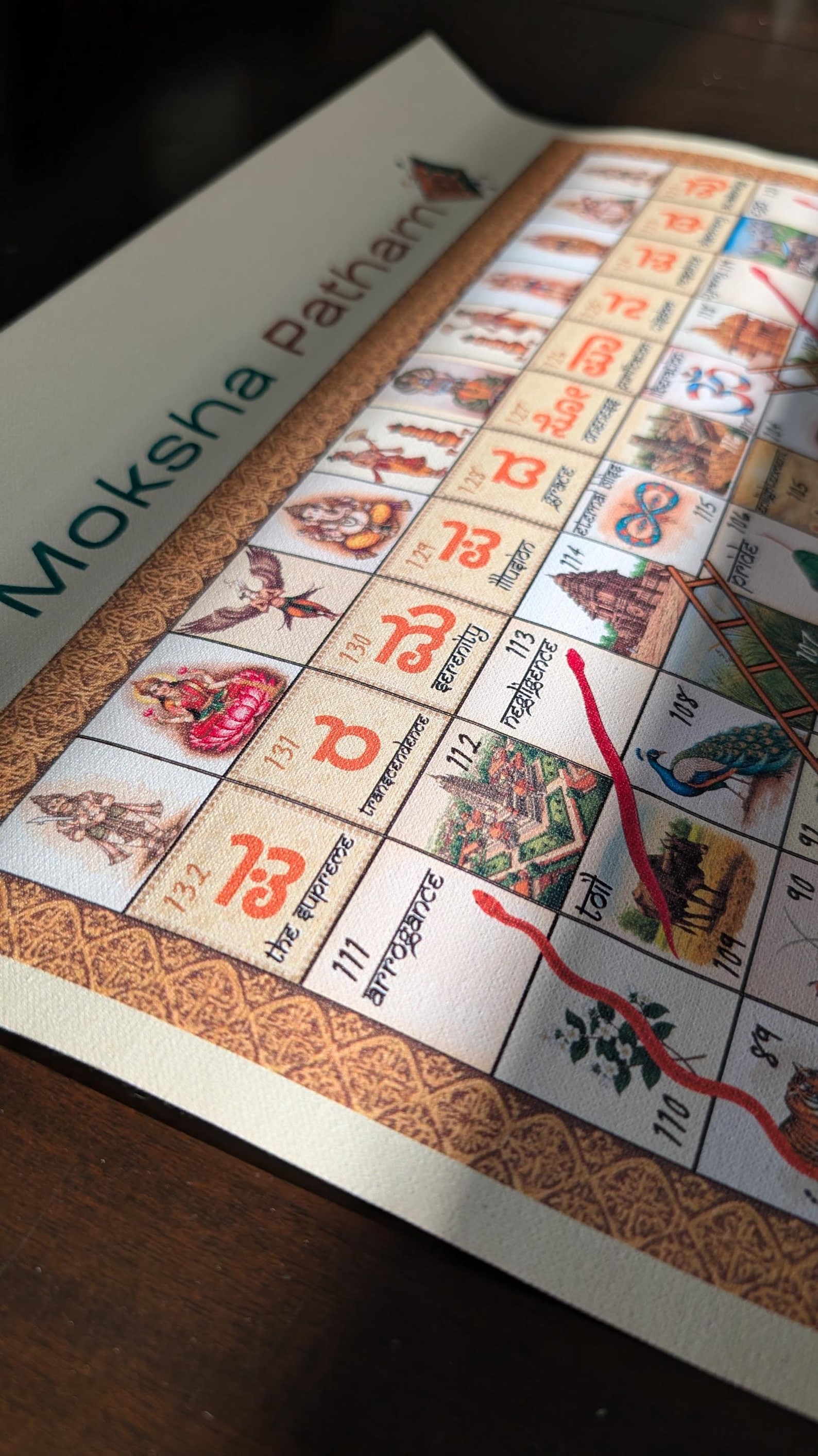 Moksha Patham - Ancient Indian Board Game - Etsy Canada