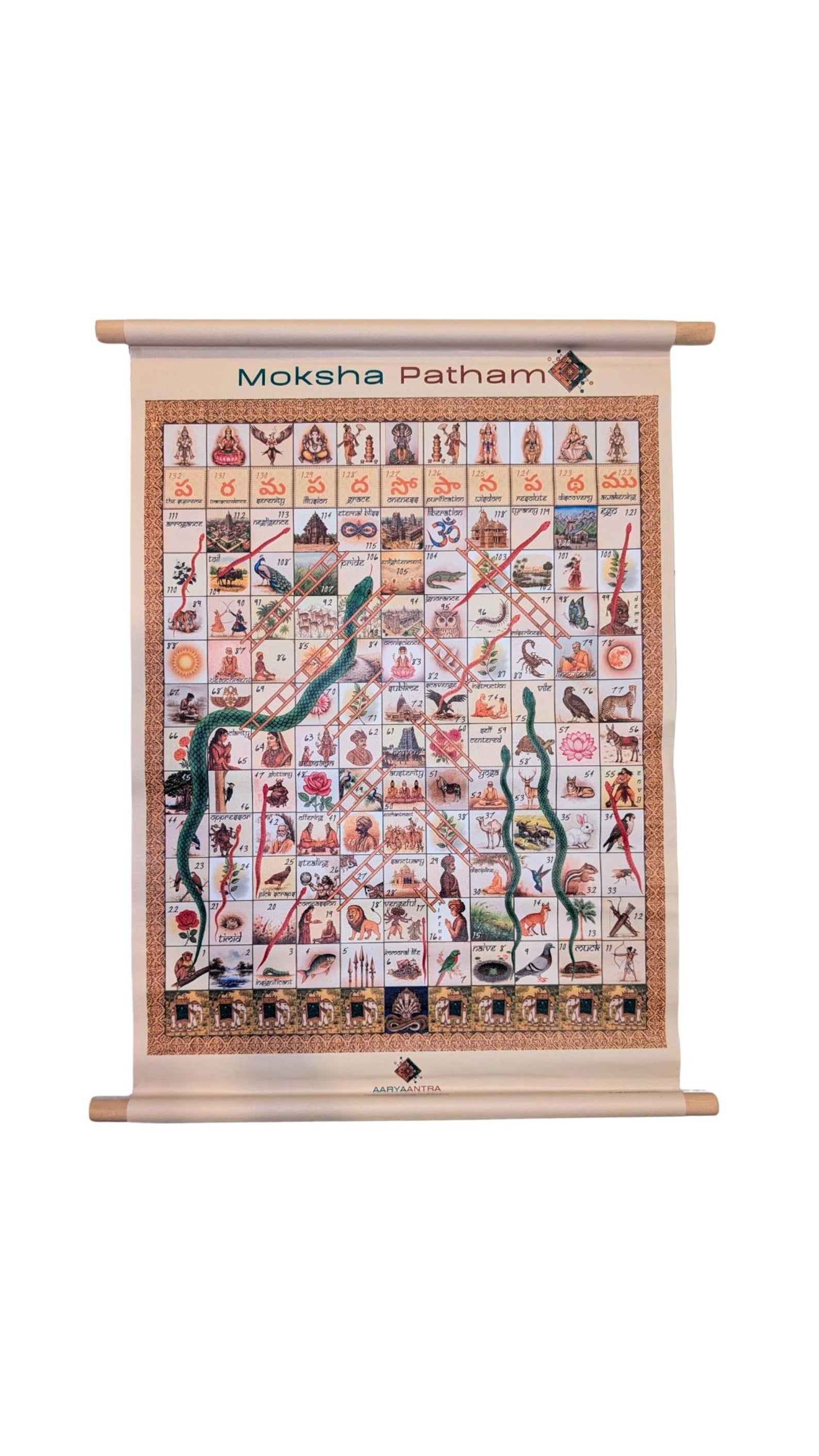 Moksha Patham - Ancient Indian Board Game - Etsy Canada
