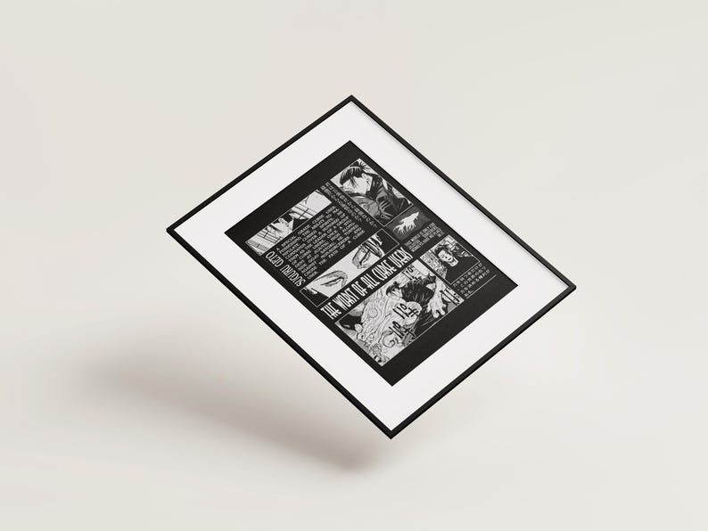 Suguru Geto Poster, Jujutsu Kaisen Dark Anime Wall Art Print, Black ...