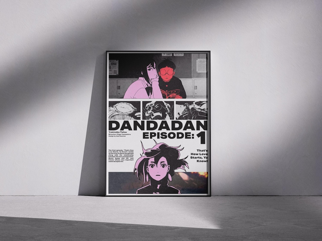 Dandadan Anime Poster | Episode 1 Manga Wall Art | Dark Anime Aesthetic ...