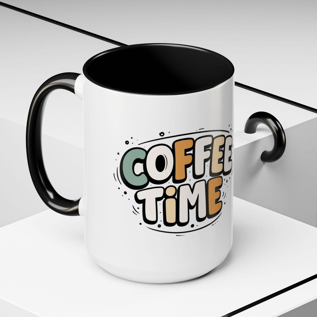 Coffee Time Mug With Unique Designs - Etsy