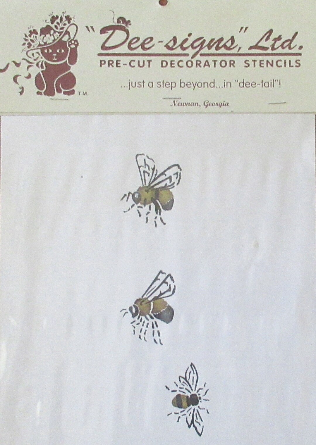 Bees Stencil ~ 1995 Vintage ~ Never Opened, Never Used ~ #363 "bees" by ...