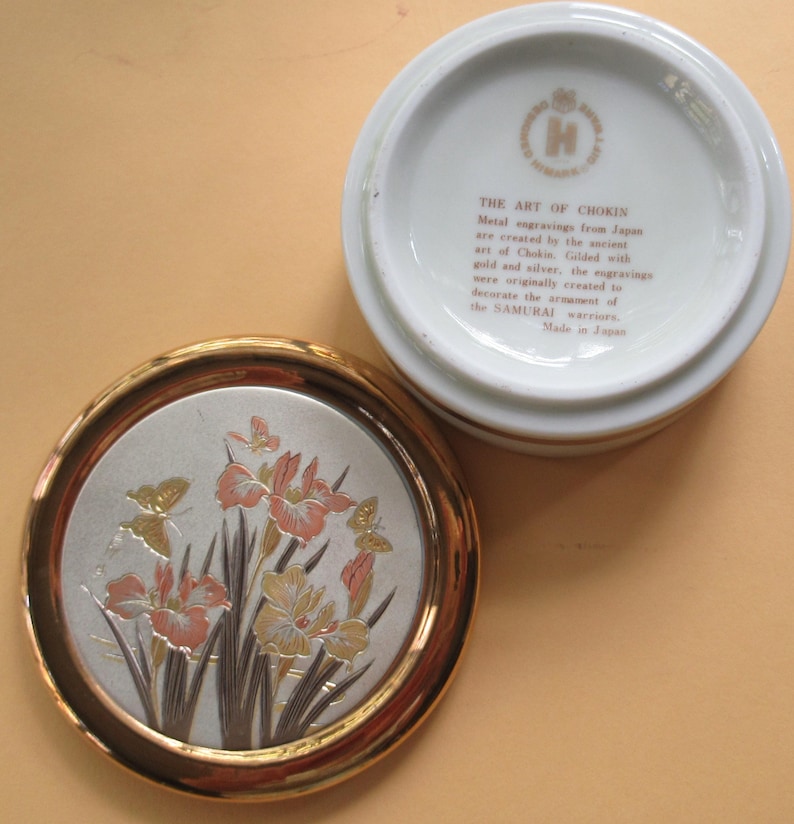 Vintage Chokin Trinket Box Made in Japan ~ the Art of Chokin Engraved ...