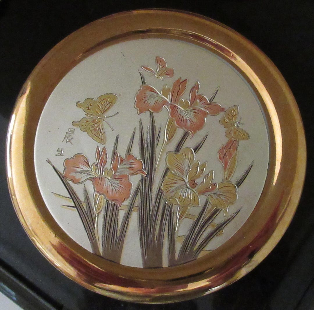 Vintage Chokin Trinket Box Made in Japan ~ the Art of Chokin Engraved ...