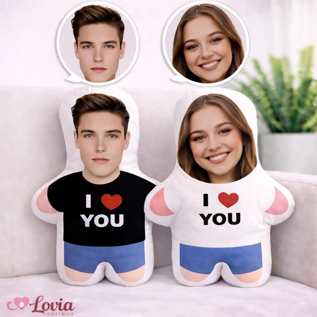 Personalized Mini Body Pillow With Face, Custom Photo Doll, Funny Gift ...