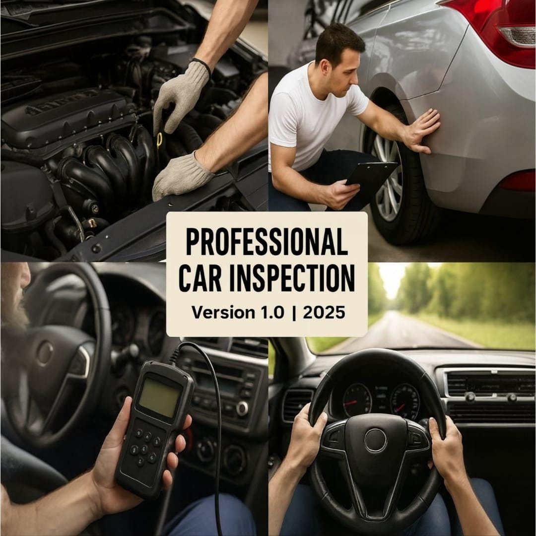 Car Inspection Guide & Checklist PDF | Used Car Inspection Guide | Pre ...