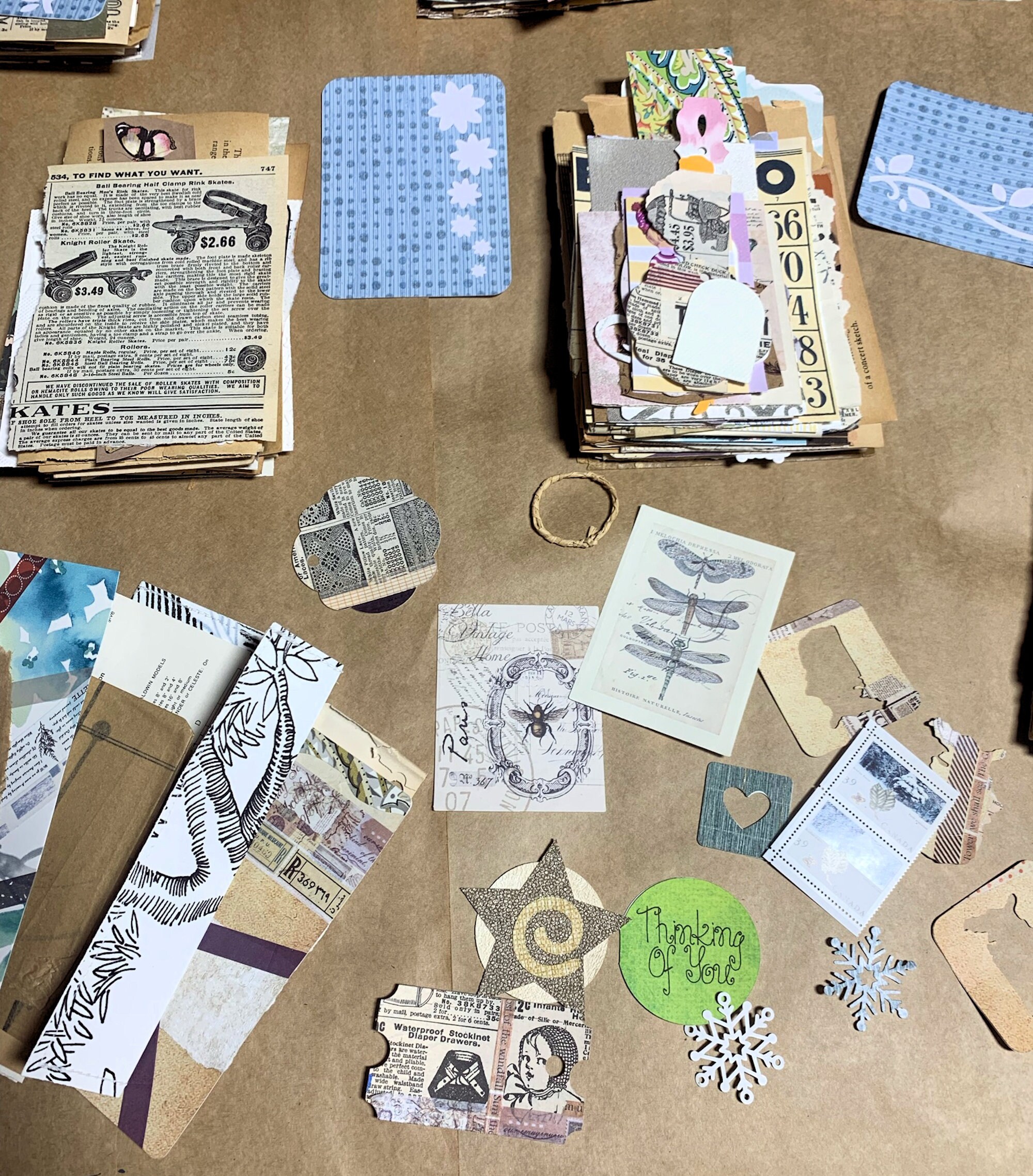 Mini Paper Bundle Scrap Paper Craft Paper Embellishments - Etsy