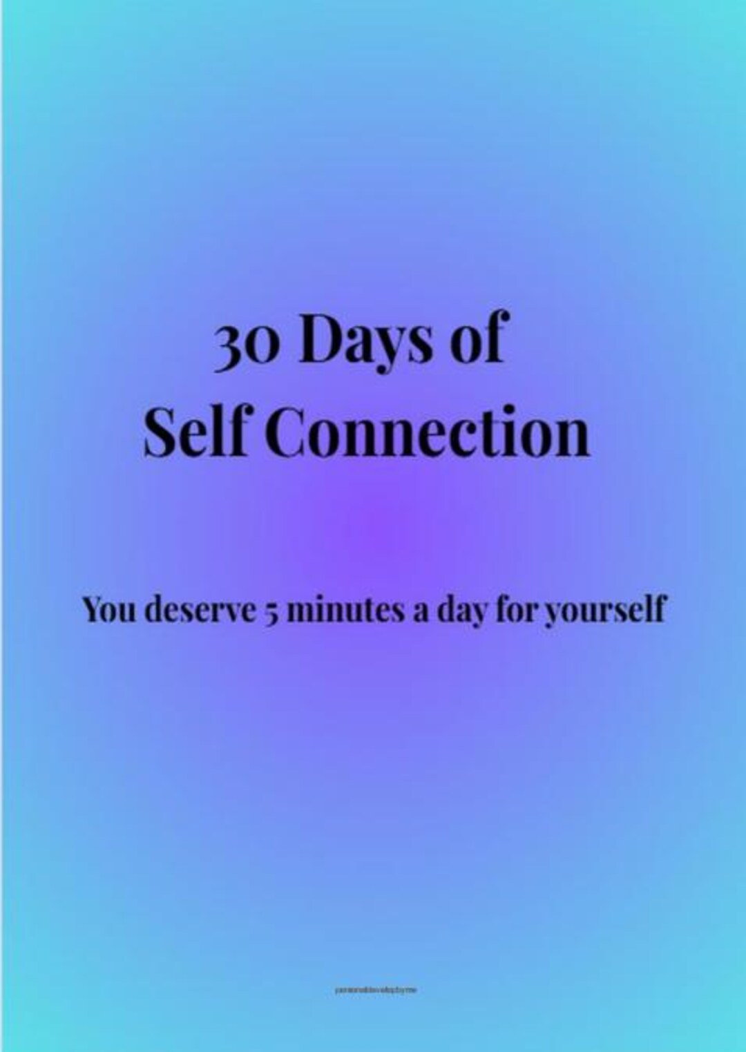 30‑day Self‑connection Journal | Printable Guided Growth Prompts PDF - Etsy