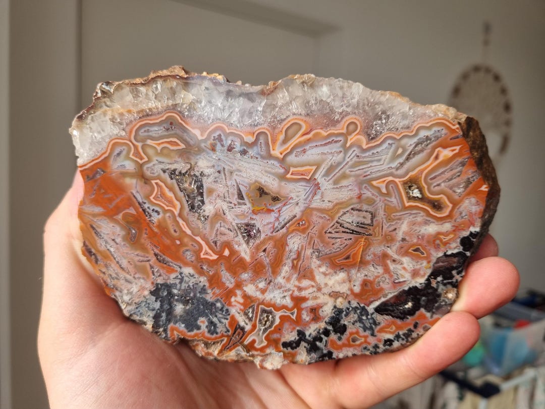 Lightning Agate (zig Zag) From Horní Halže !!!SUPER RARE!!! - Etsy