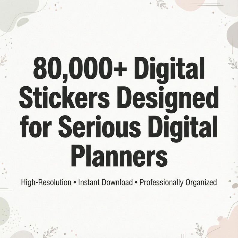 80,000+ Digital Sticker Mega Bundle for Goodnotes, iPad & Digital ...
