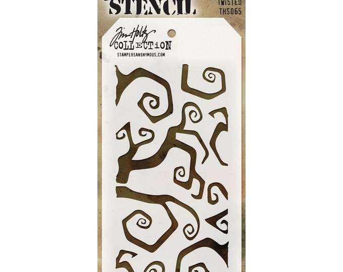 TWISTED LAYERING STENCIL by Tim Holtz - Etsy