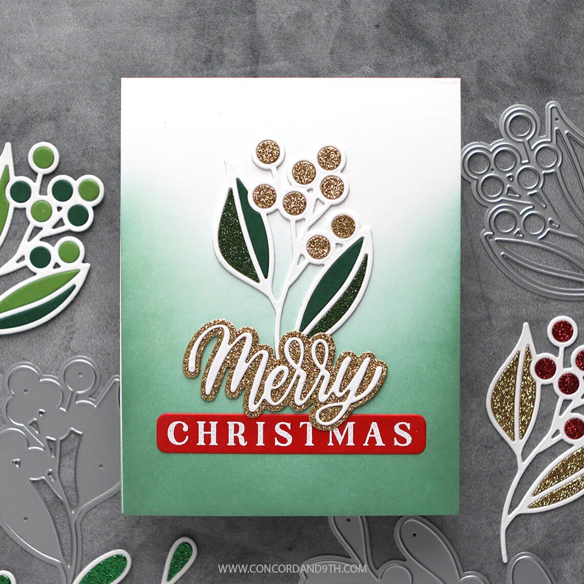 Concord & 9th Merry Greetings Builder Stamp Set and Dies by KRISTINA ...