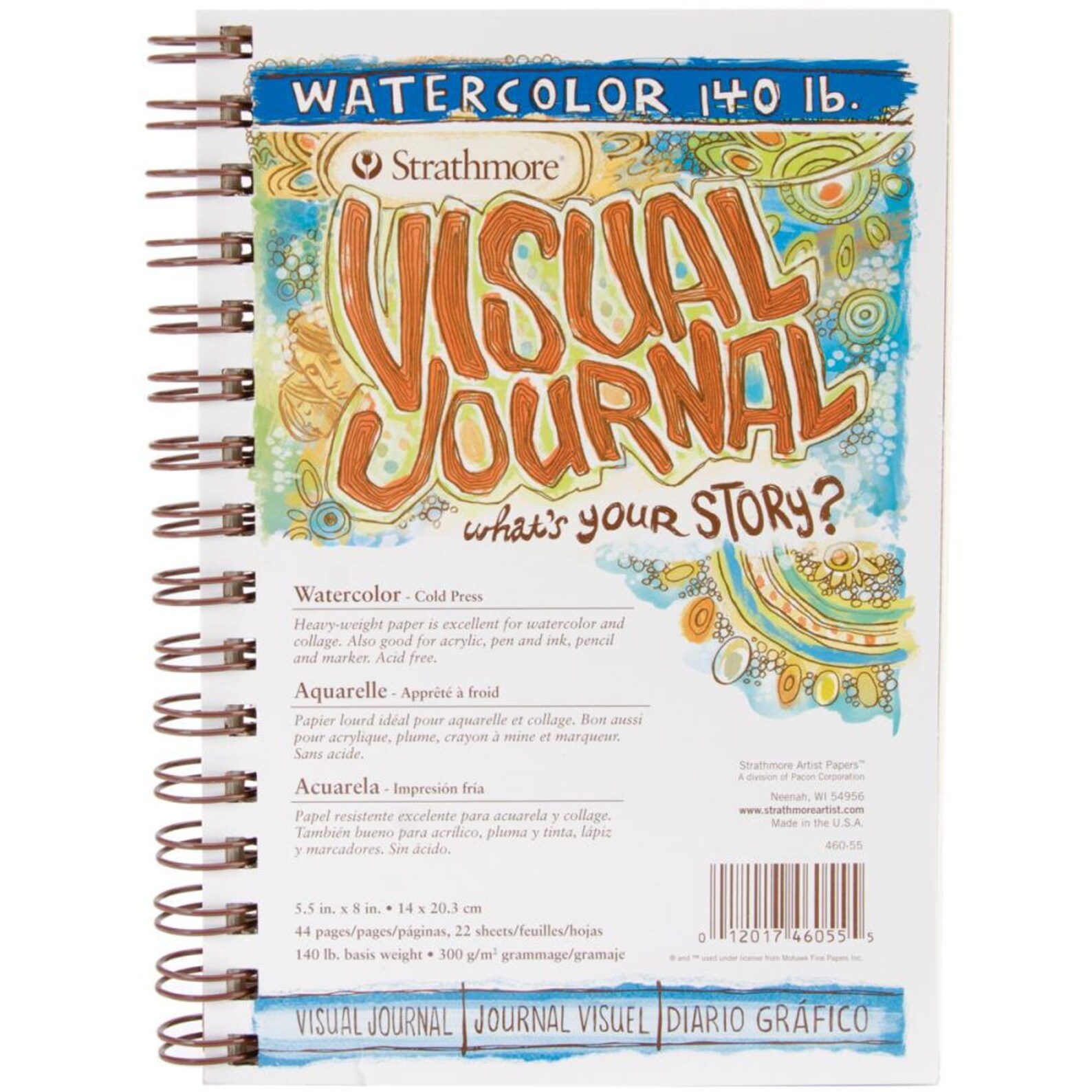 Strathmore Visual Journal Watercolor 5.5x8 140 - Etsy