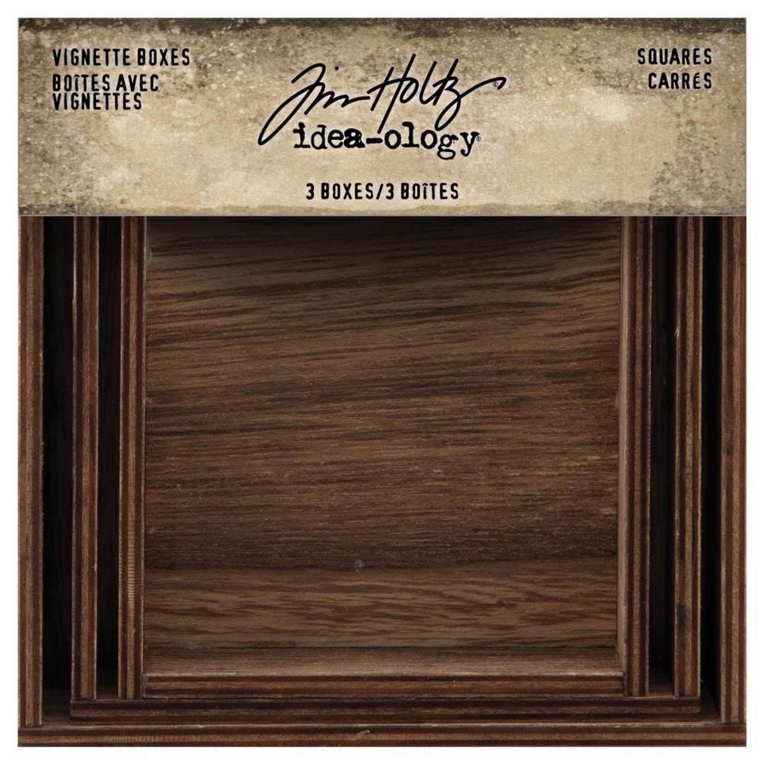 Tim Holtz Ideology Wooden Vignette Boxes 3 Pkg Advantus TH94242 - Etsy