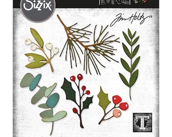 Tim Holtz Sizzix Thinlits Die Set 3PK Forest Shadows by Tim Holtz 666334 - Etsy