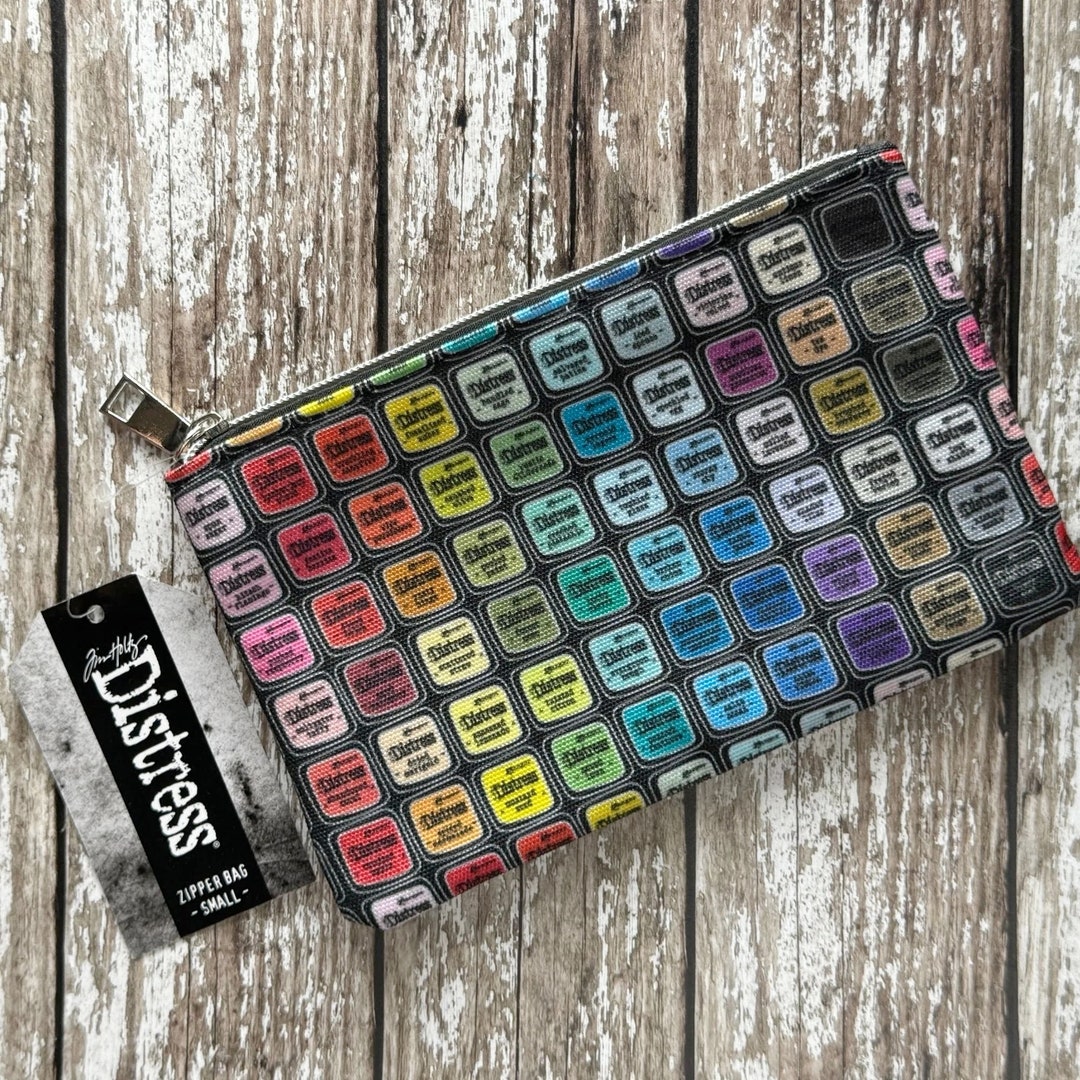 Tim Holtz Distress Zipper Bag by Ranger TDA85836 MEDIUM 6x10 - Etsy