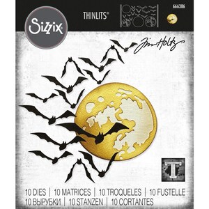 Tim Holtz Sizzix Thinlits Dies 10/pkg Moonlight 666386 - Etsy