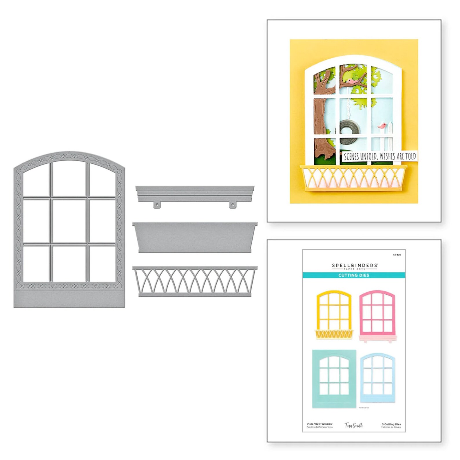 Spellbinders Vista View Window Etched Dies From the Windows With a View ...