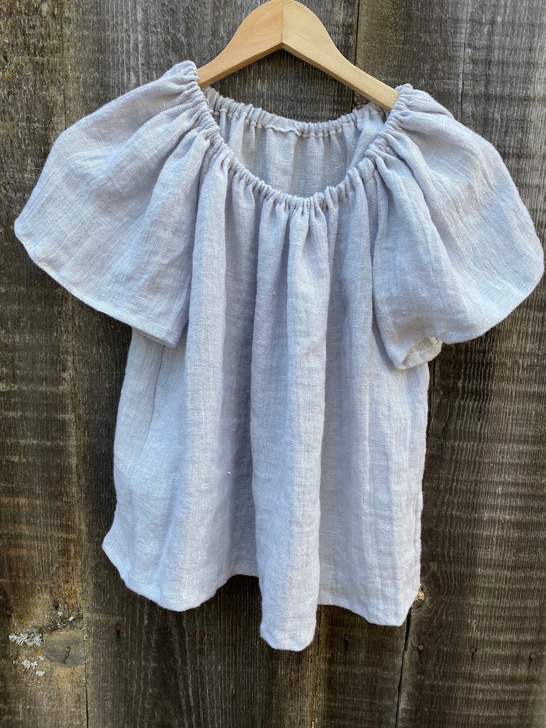 Women’s Silver Linen Blouse, Linen Top for Ladies, Ladies Shirt, Women ...