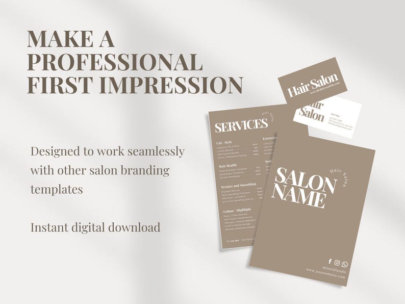 Hair Salon Loyalty Card Template | Modern Client Rewards (editable ...