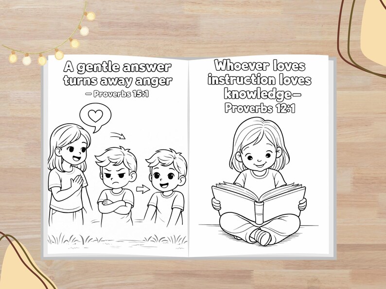 20 Proverbs Kids Coloring Pages | Bible Verse Christian Activity (PDF ...